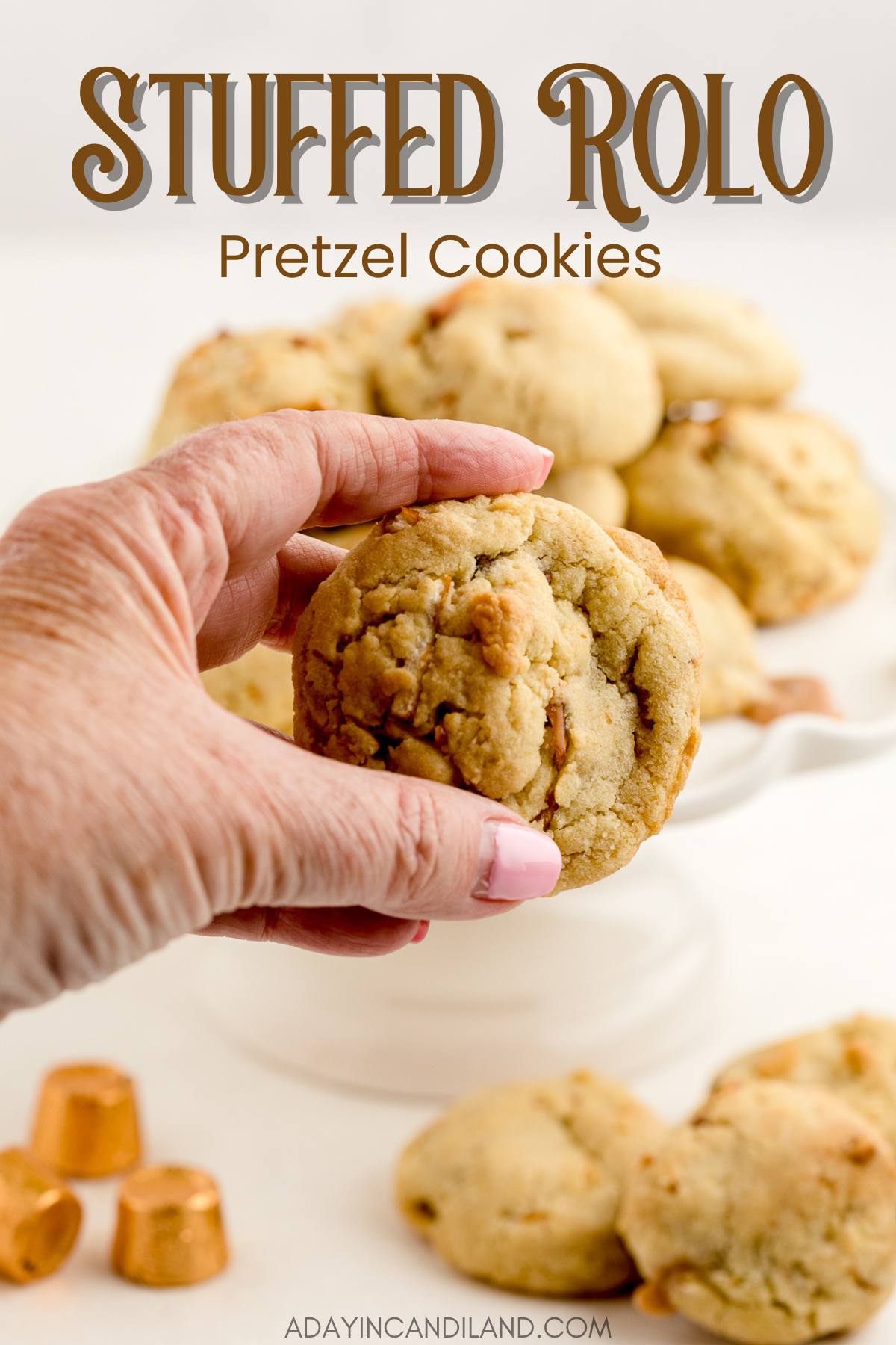 Rolo Pretzel Cookies - A Day In Candiland