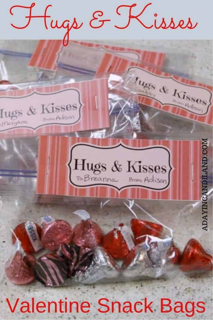 Hugs and Kisses Valentine Printable - A Day In Candiland