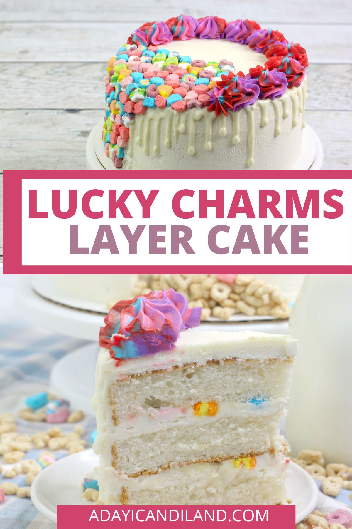 Lucky Charms Layer Cake - A Day In Candiland