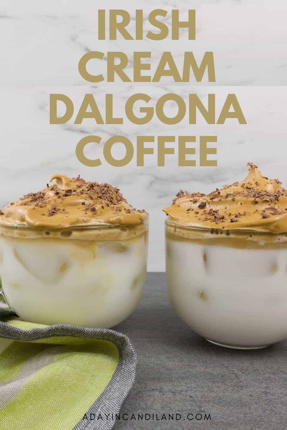Irish Cream Dalgona Coffee - A Day In Candiland