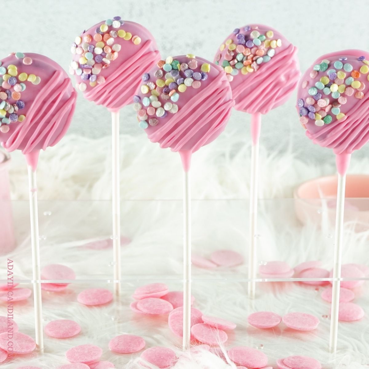 Valentine's Day Oreo Pops - A Day In Candiland