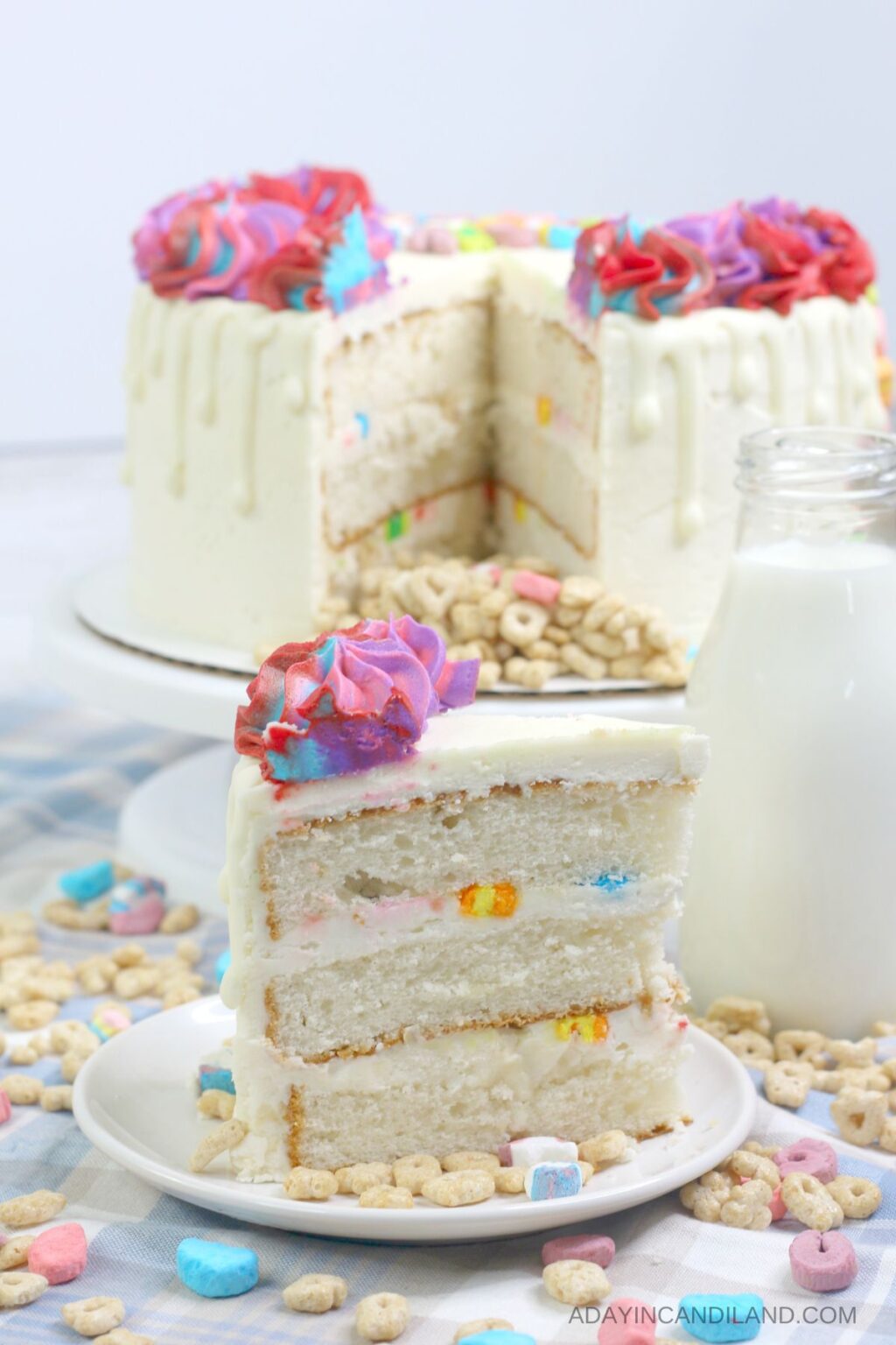 Lucky Charms Layer Cake - A Day In Candiland