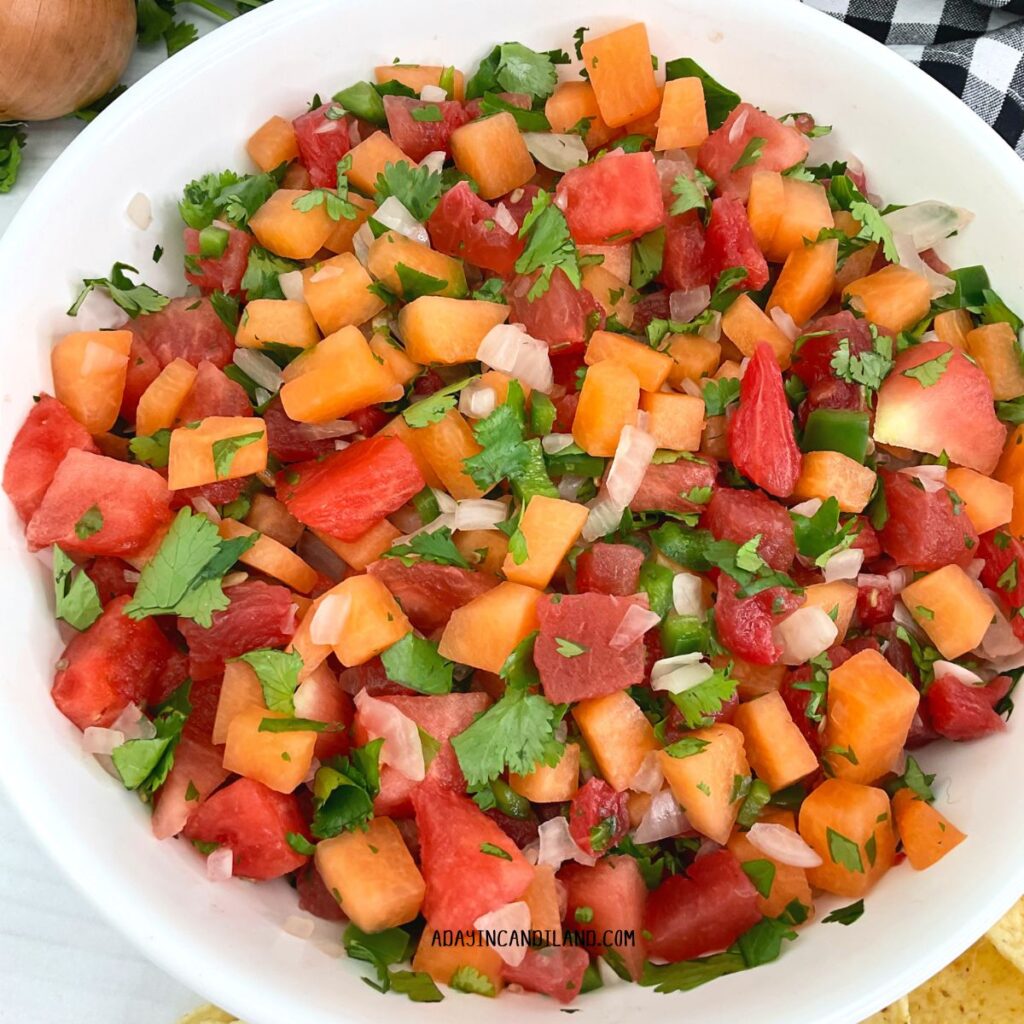 Easy Watermelon Pico De Gallo - A Day In Candiland