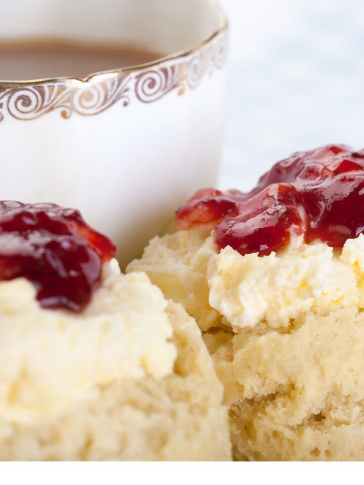 Tea Scones Recipe with Clotted Cream for Afternoon Tea - A Day In Candiland