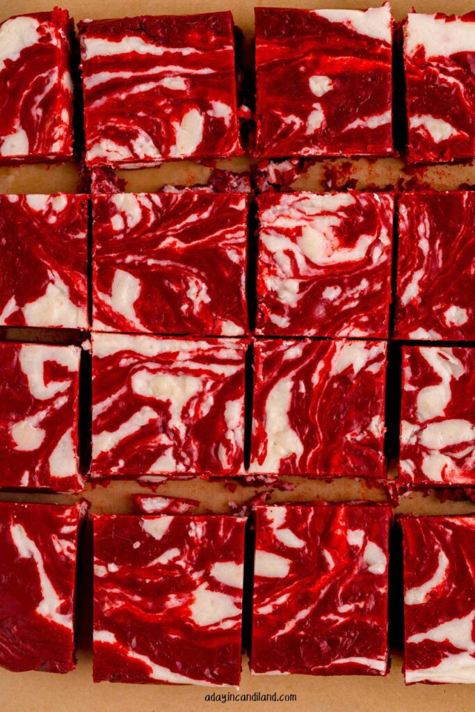 Red Velvet Swirl Fudge Recipe - A Day In Candiland