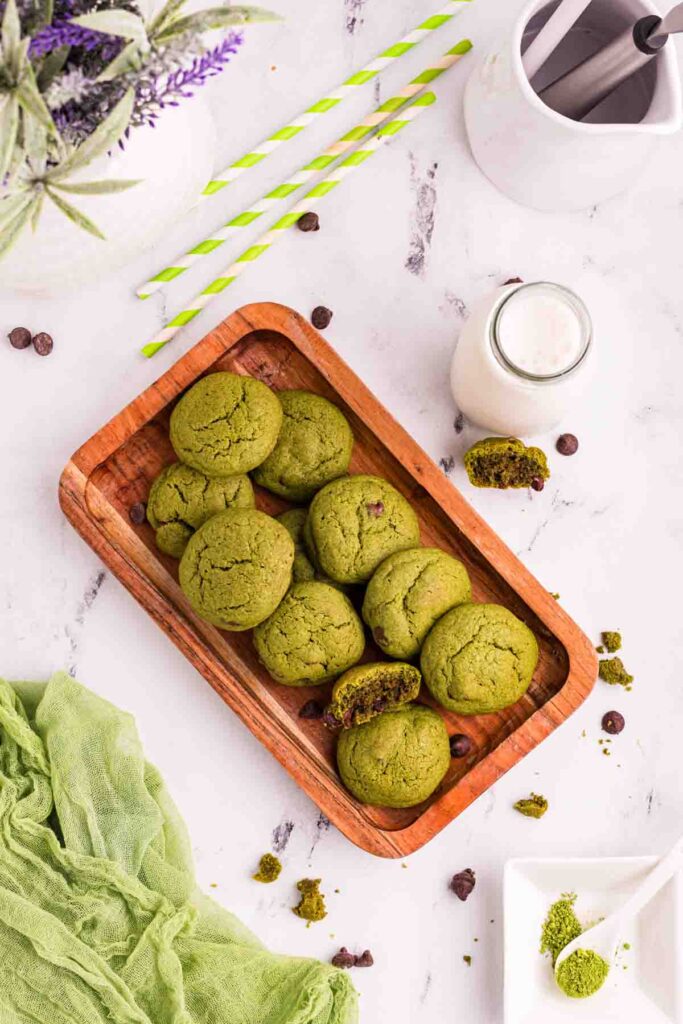 Matcha Chocolate Chip Cookies - A Day In Candiland