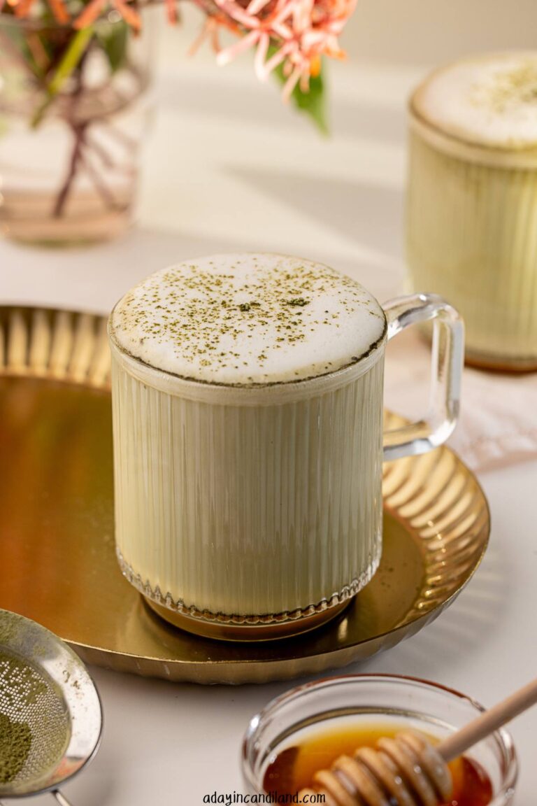 Oat Milk Matcha Latte - A Day In Candiland