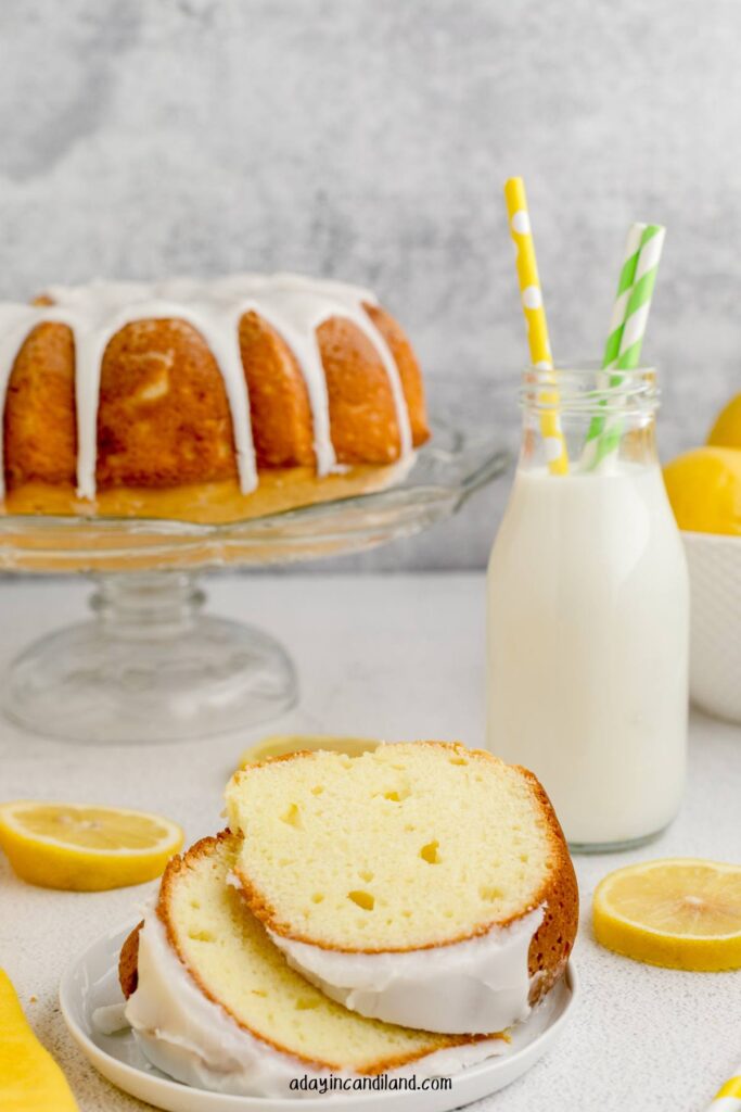 Easy Lemon Bundt Cake from a Cake Mix - A Day In Candiland