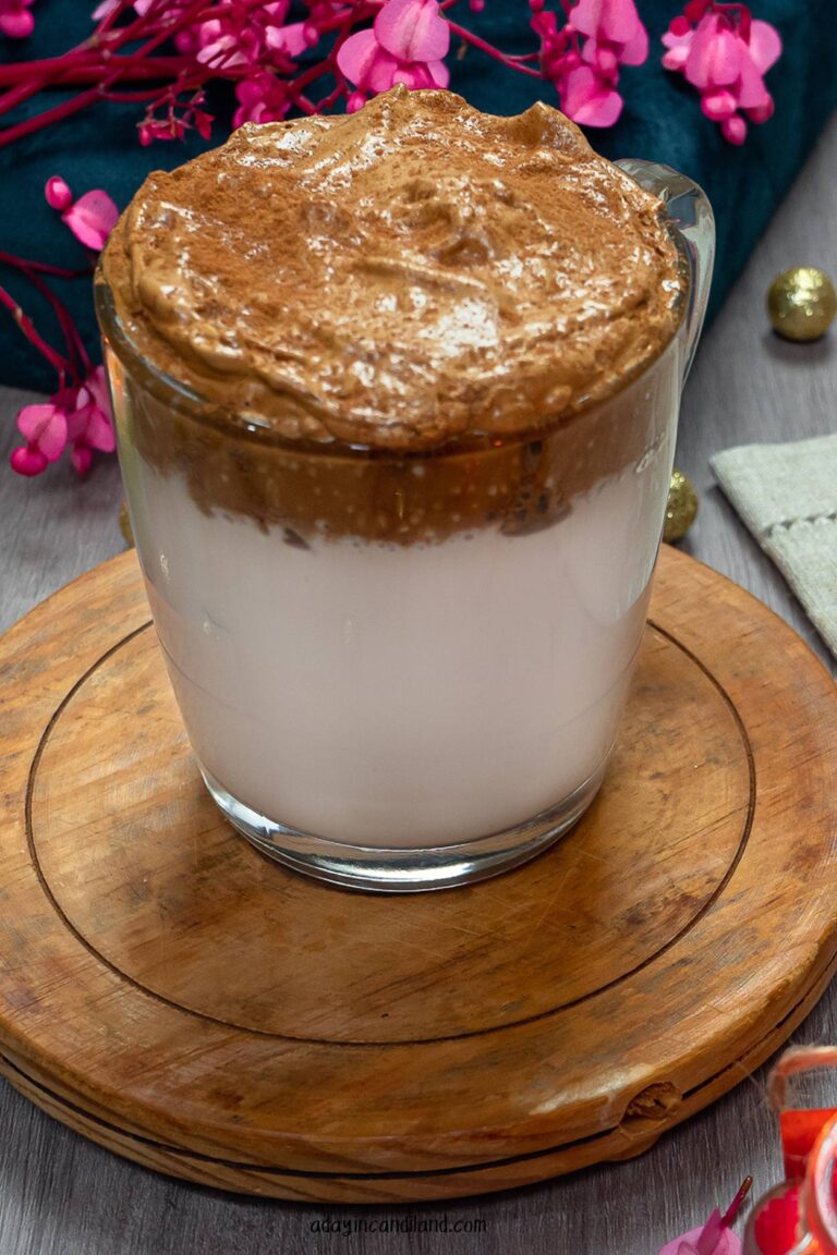 Cinnamon Iced Dalgona Coffee - A Day In Candiland